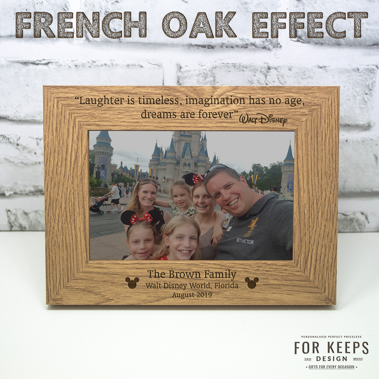 Personalised Disney Photo Frame Gift Disney World Orlando - Etsy