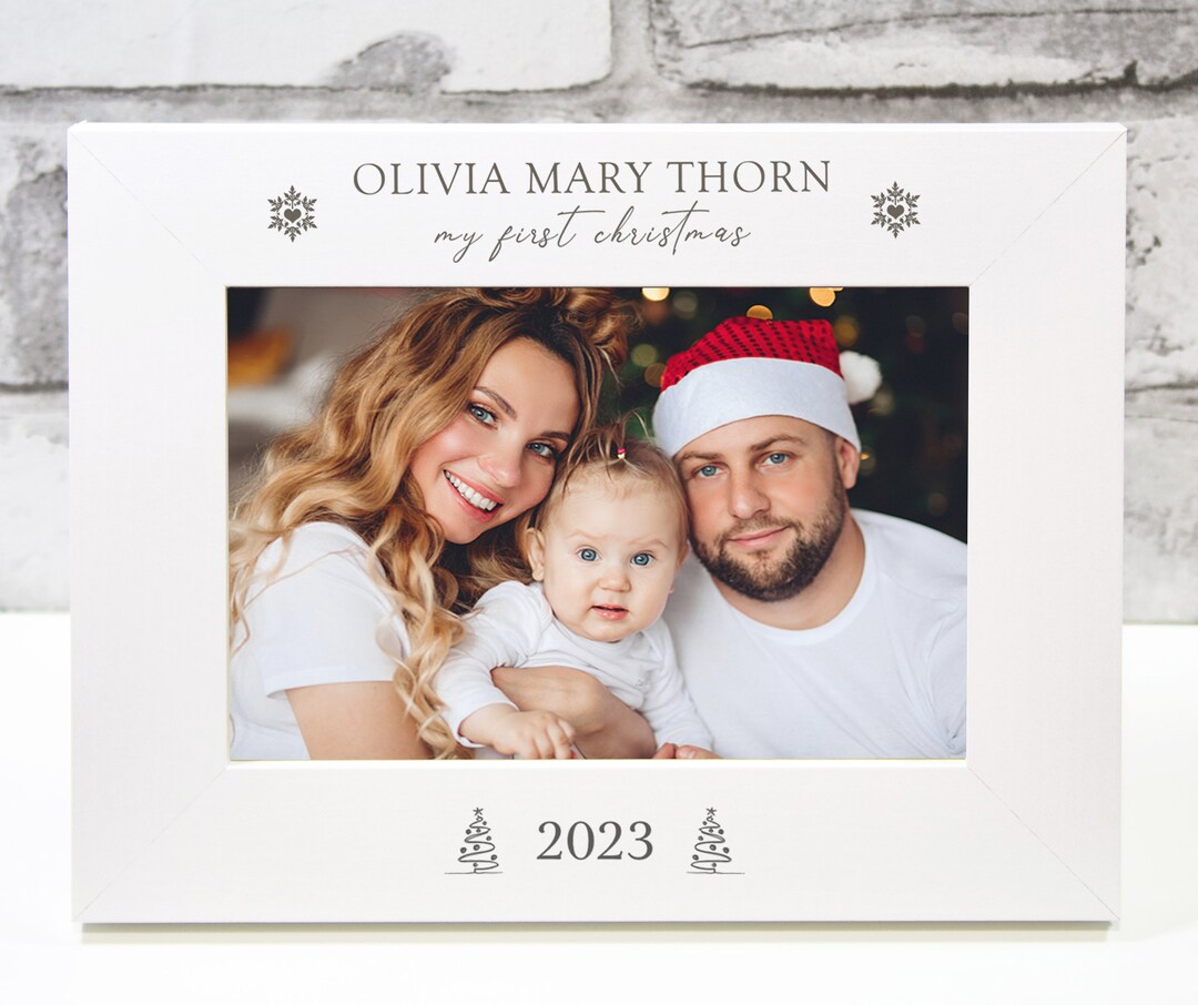 First Christmas Photo Frame Baby's First Christmas Gift My First ...
