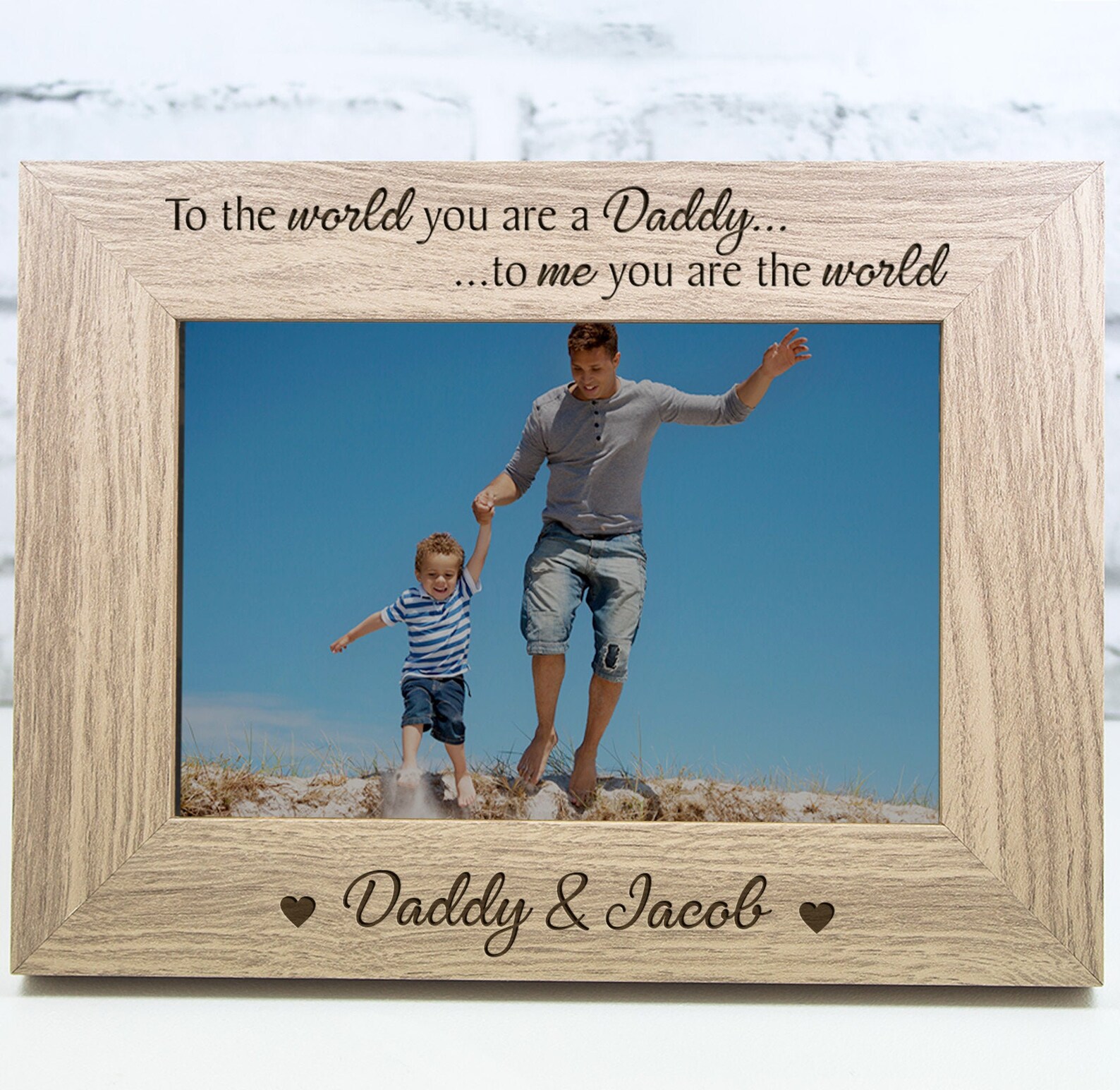 Personalised Father's Day Photo Frame Gift First - Etsy UK