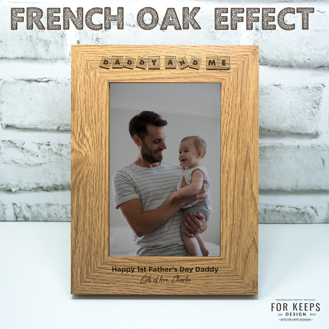 Personalised Engraved Father's Day Photo Frame Fathers Day - Etsy