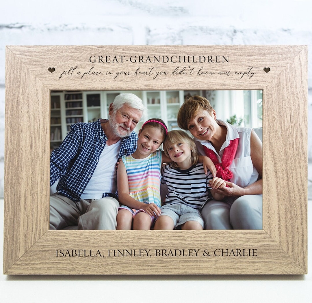 Personalised Great-grandchildren Photo Frame Photo Frame Christmas Gift ...