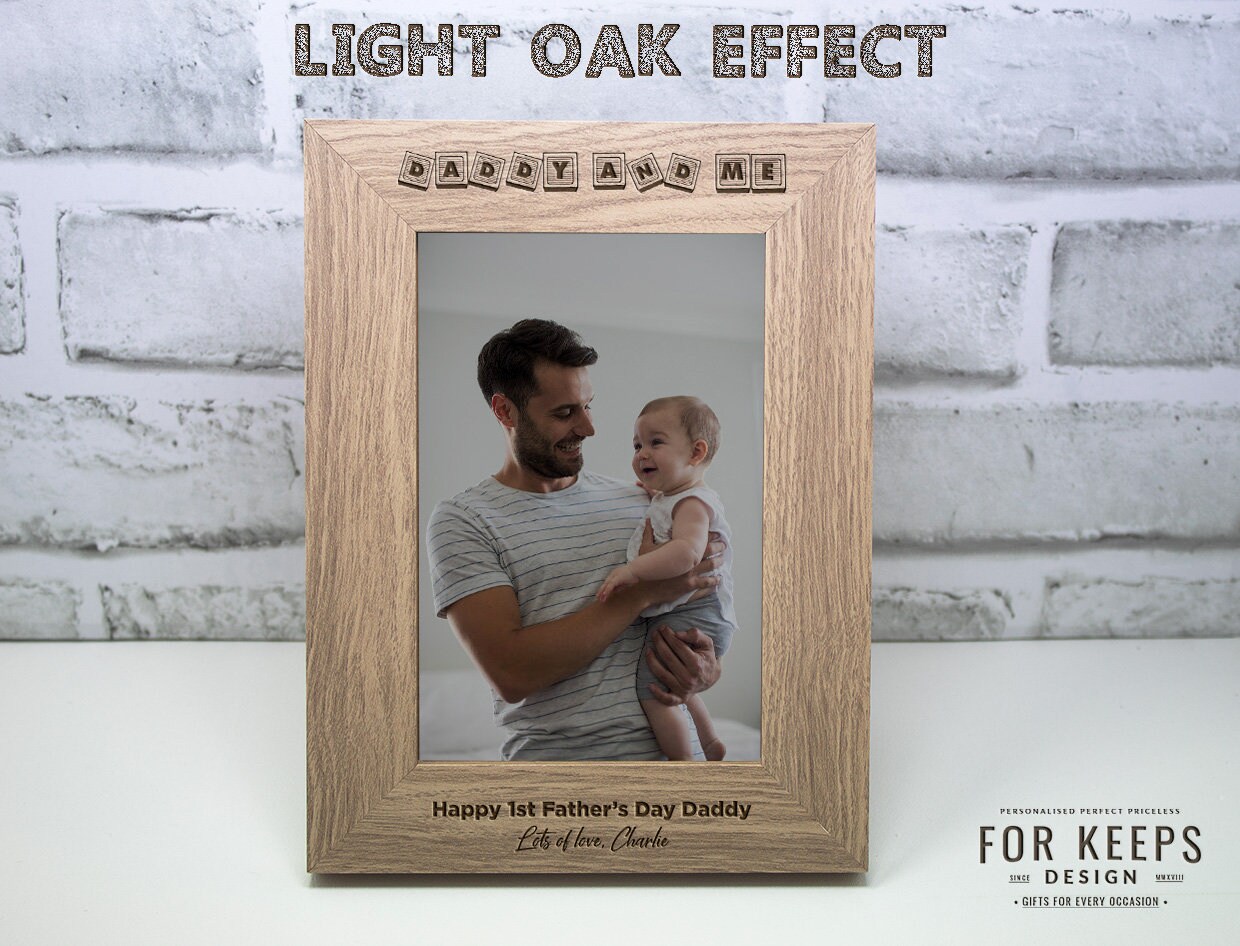 Personalised Engraved Father's Day Photo Frame Fathers Day - Etsy