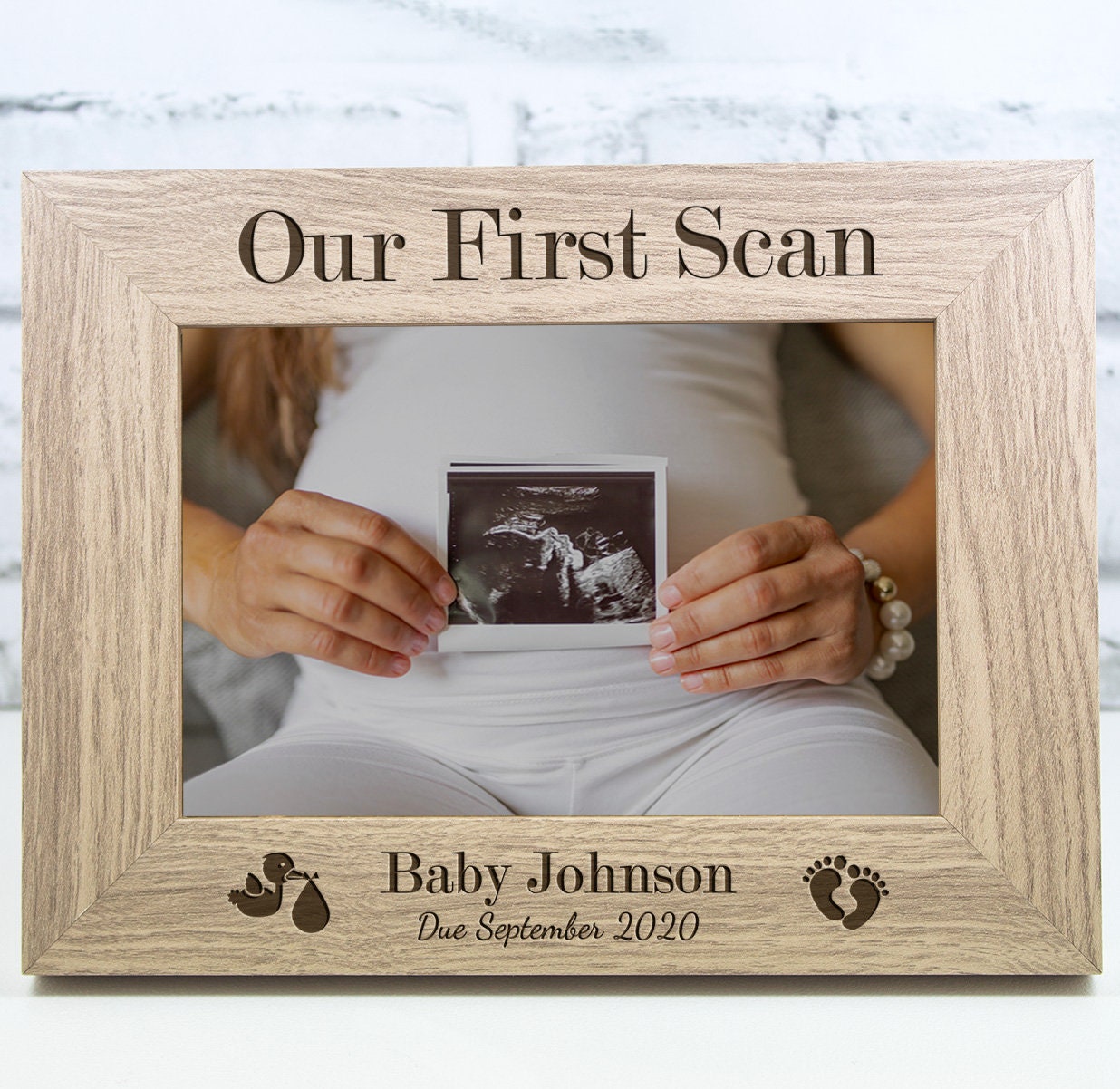 Personalised First Scan Photo Frame Gift Keepsake Engraved - Etsy