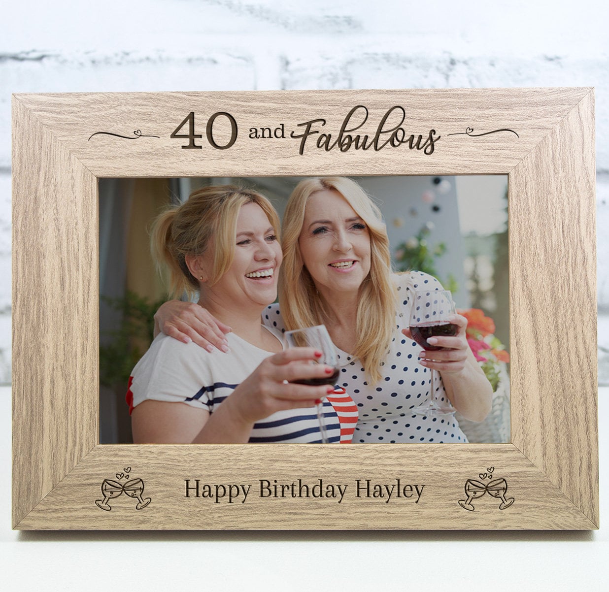 Personalised 40th Birthday Photo Frame Birthday Gift 40th - Etsy