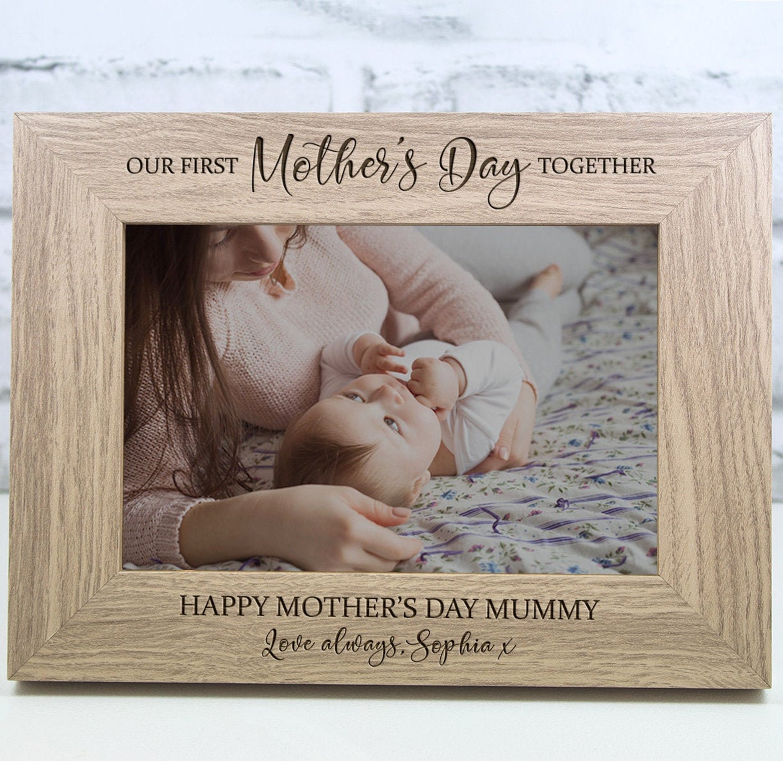 Personalised Mother's Day Photo Frame Gift First - Etsy