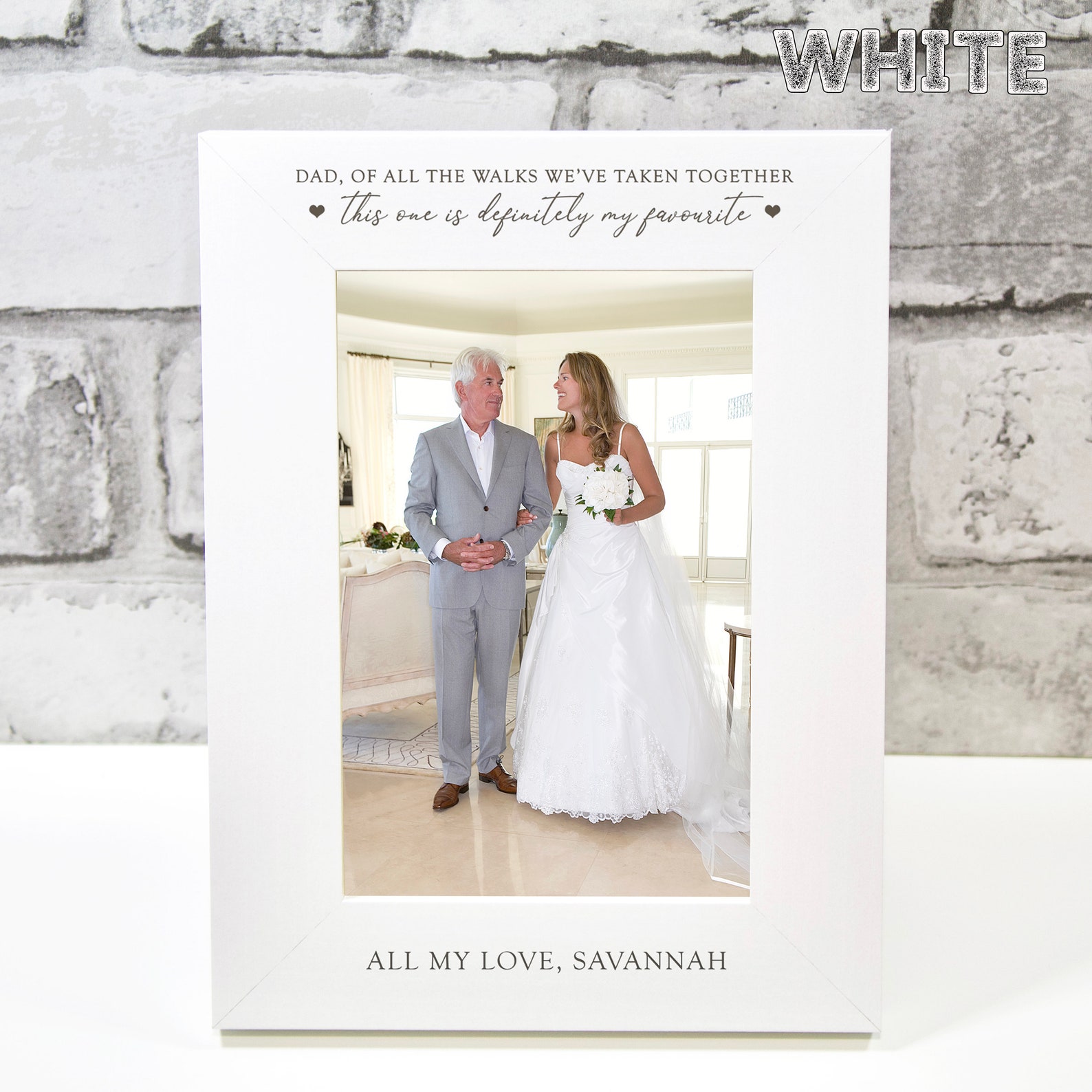 Personalised Father of the Bride Photo Frame Gift Keepsake - Etsy UK