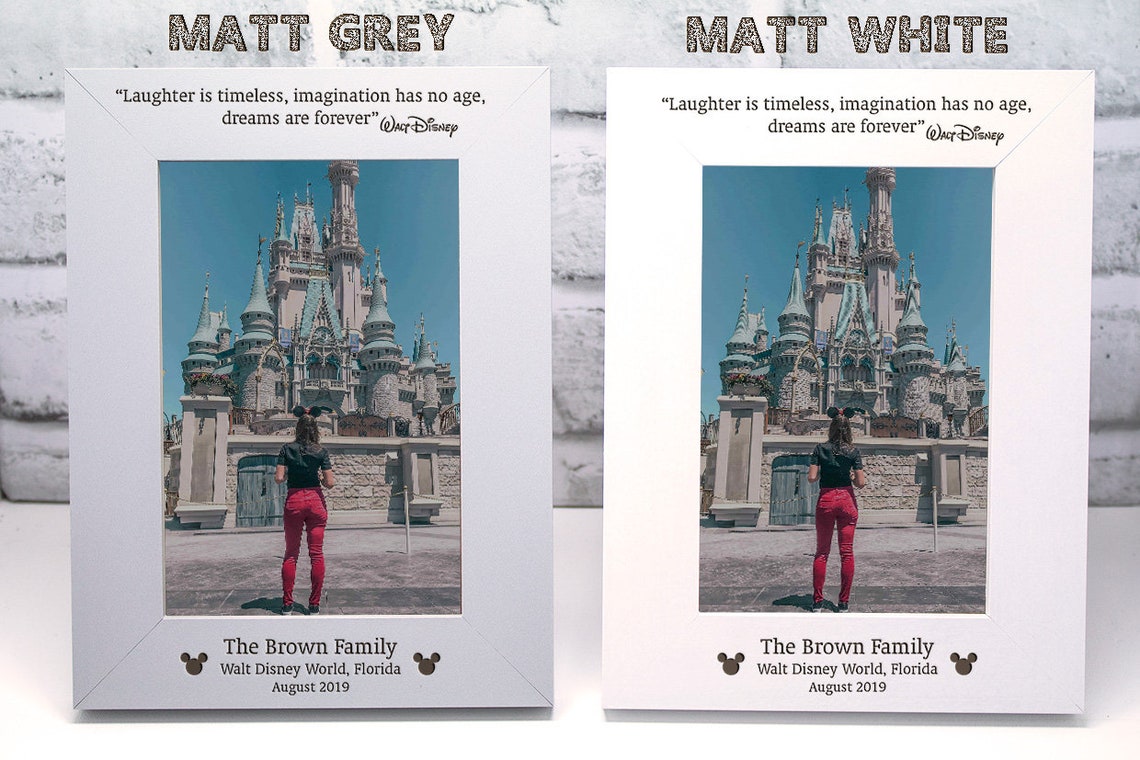 Personalised Disney Photo Frame Gift Disney World Orlando - Etsy