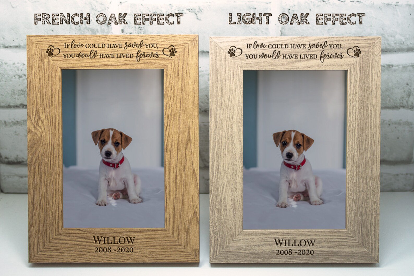 Personalised Dog Memorial Photo Frame Keepsake Engraved If - Etsy UK