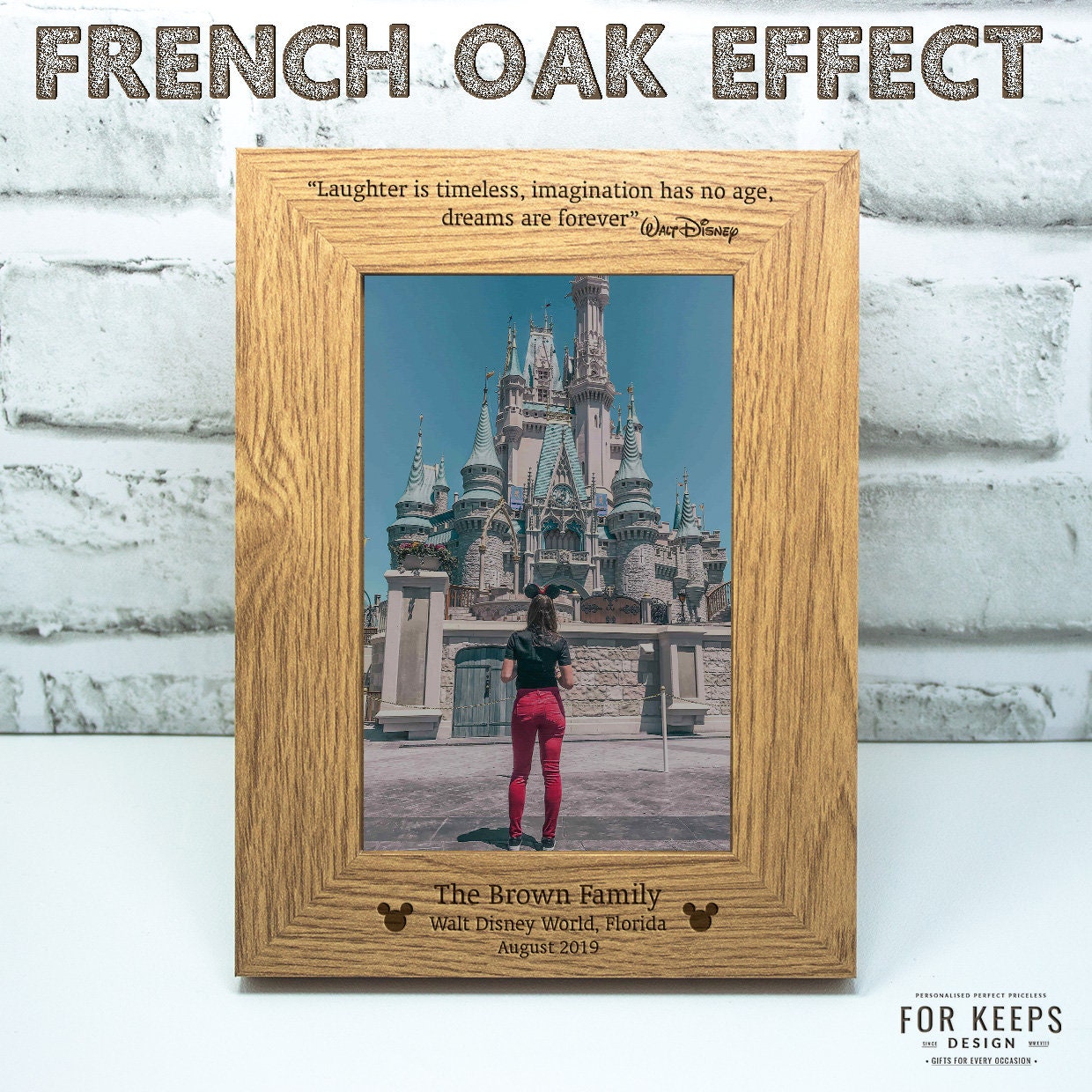 Personalised Disney Photo Frame Gift Disney World Orlando - Etsy