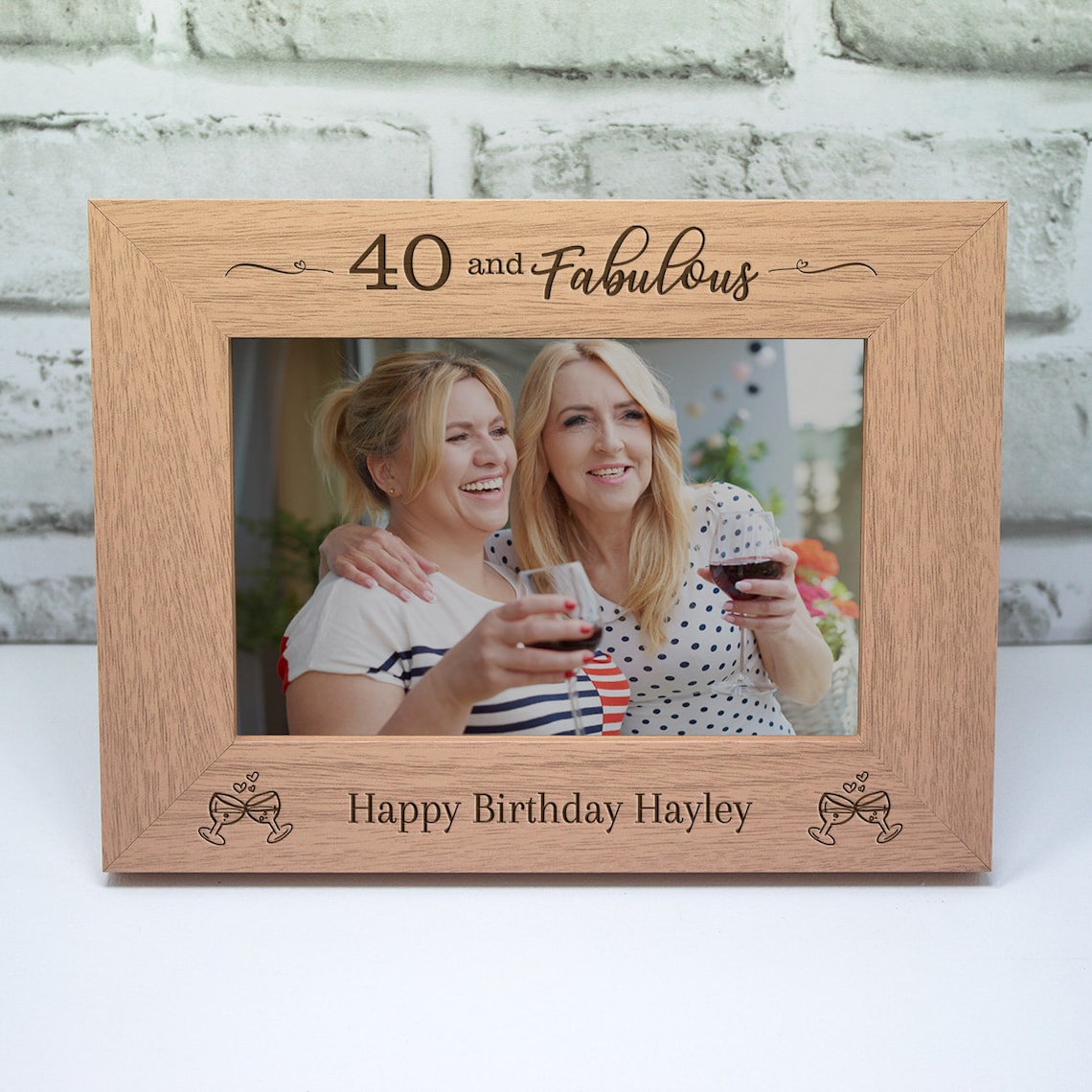 Personalised 40th Birthday Photo Frame Birthday Gift 40th | Etsy UK