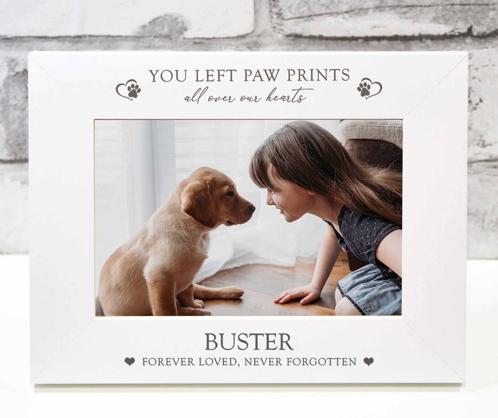 Personalised Dog Memorial Photo Frame Gift Keepsake Engraved - Etsy UK