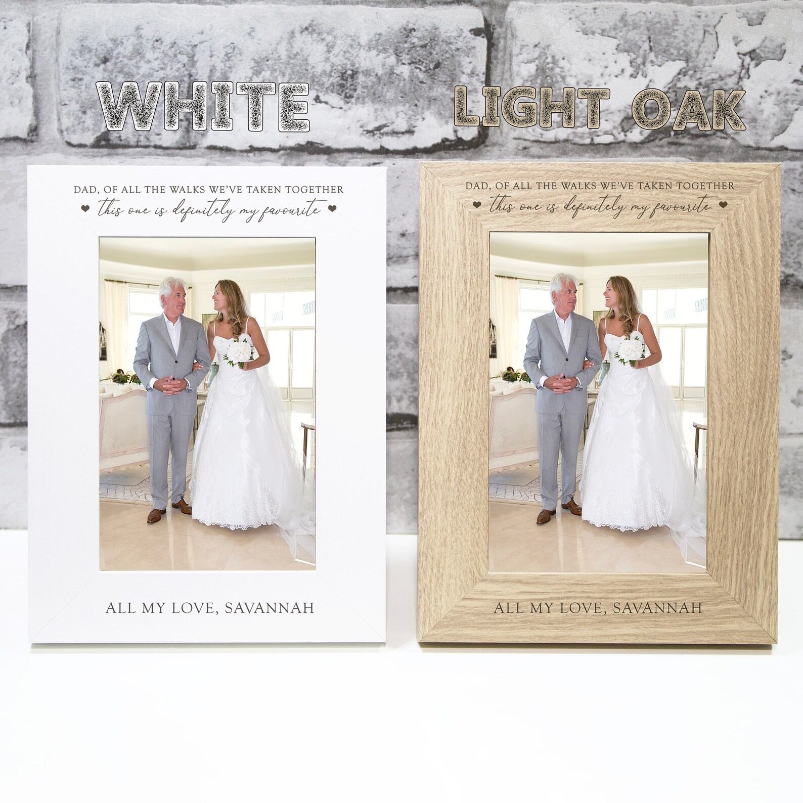 Personalised Father of the Bride Photo Frame Gift Keepsake - Etsy UK