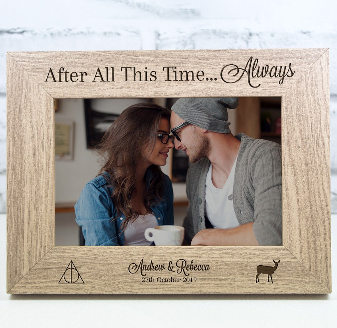 Personalised Harry Potter Photo Frame Wedding Engagement Anniversary ...