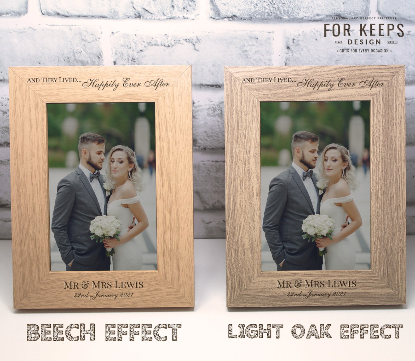 Personalised Wedding Photo Frame Gift Keepsake Engagement | Etsy