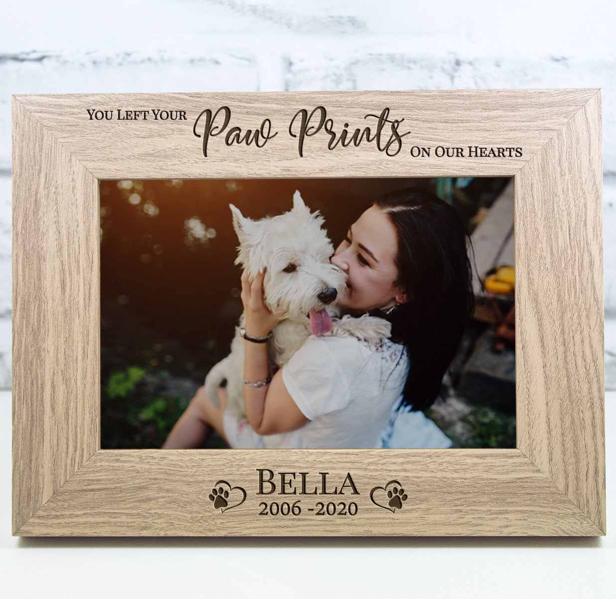 Personalised Dog Memorial Photo Frame Keepsake Engraved Your - Etsy UK