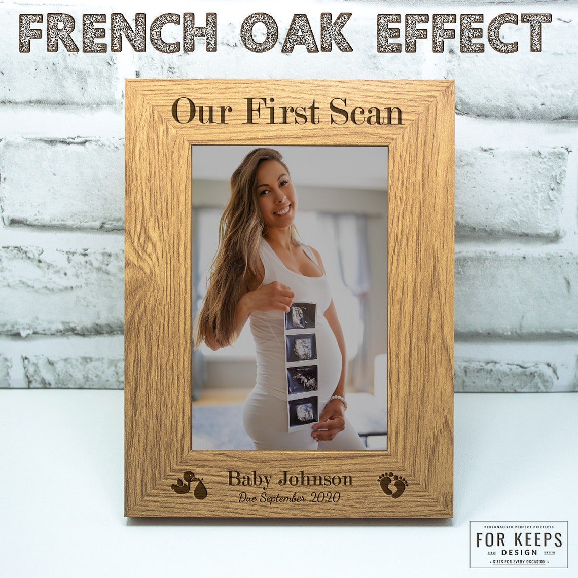 Personalised First Scan Photo Frame Gift Keepsake Engraved - Etsy