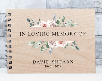 Condolence Book, Book of Condolence, Memorial Book, Funeral Book ...
