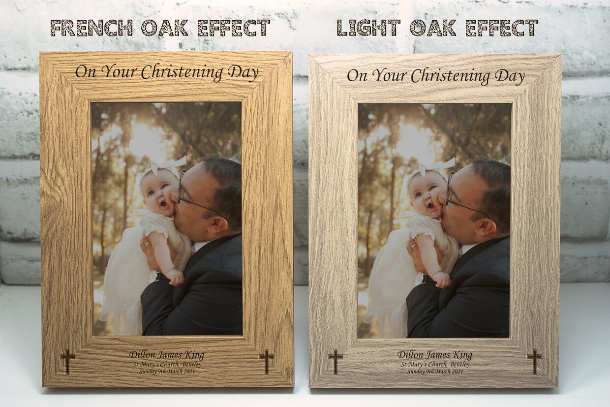 Personalised Christening Photo Frame Gift Keepsake Engraved | Etsy UK