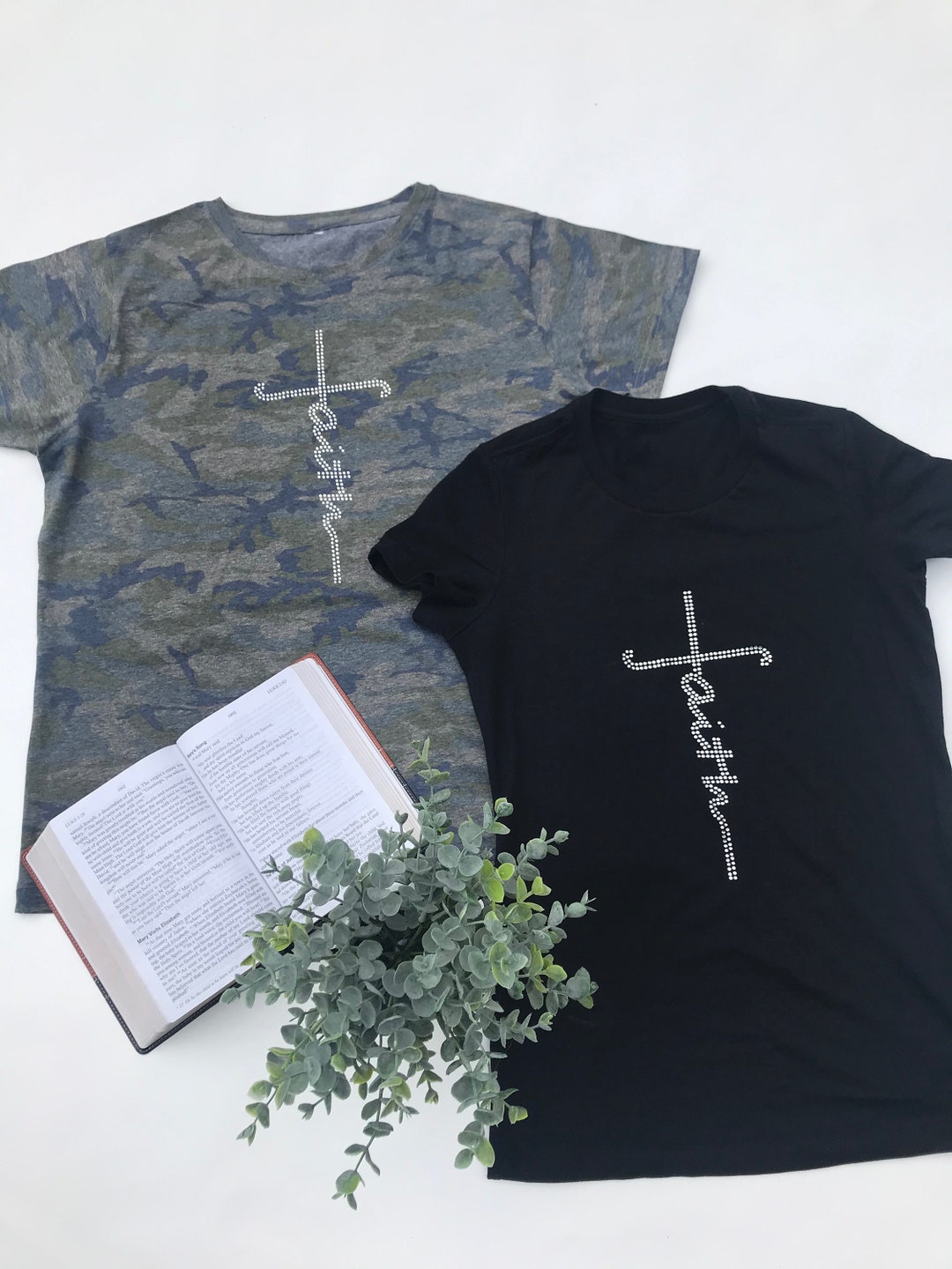 Faith Cross Tee - Etsy
