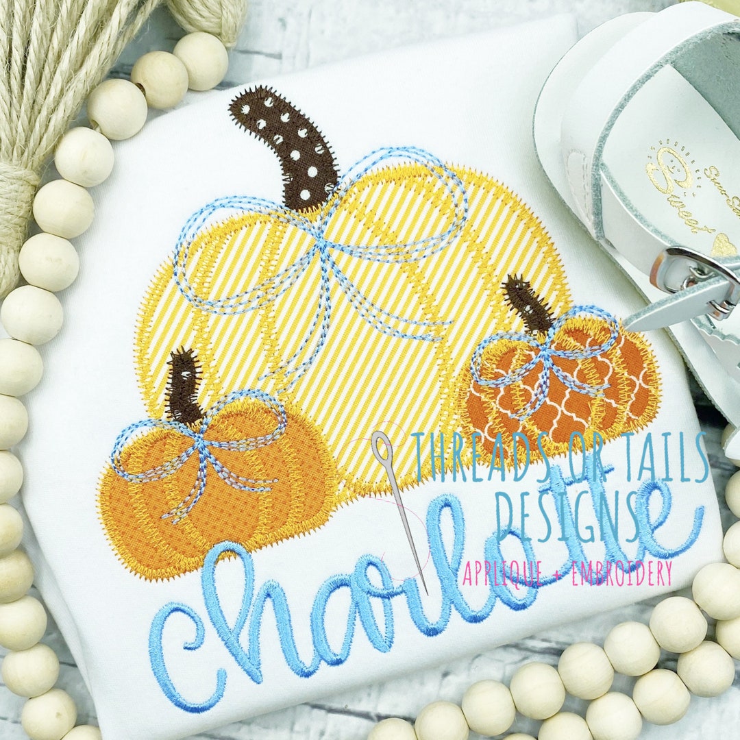 Pumpkin Applique - Pumpkin Applique Design - Pumpkin Design - Pumpkin ...
