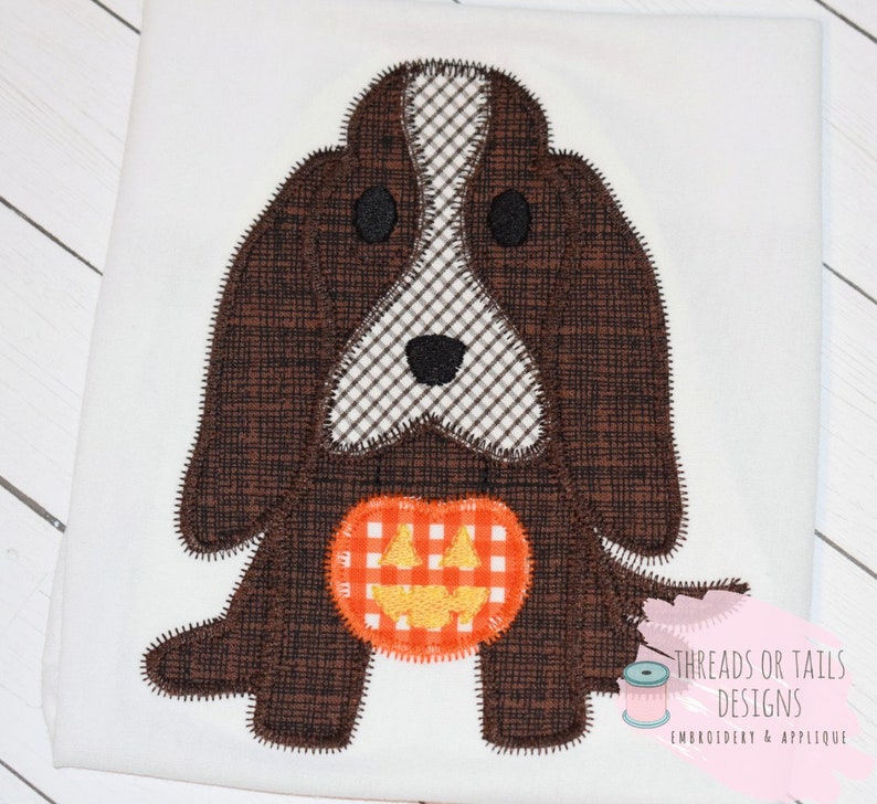 Dog Applique Halloween Dog Applique Design Halloween Dog | Etsy
