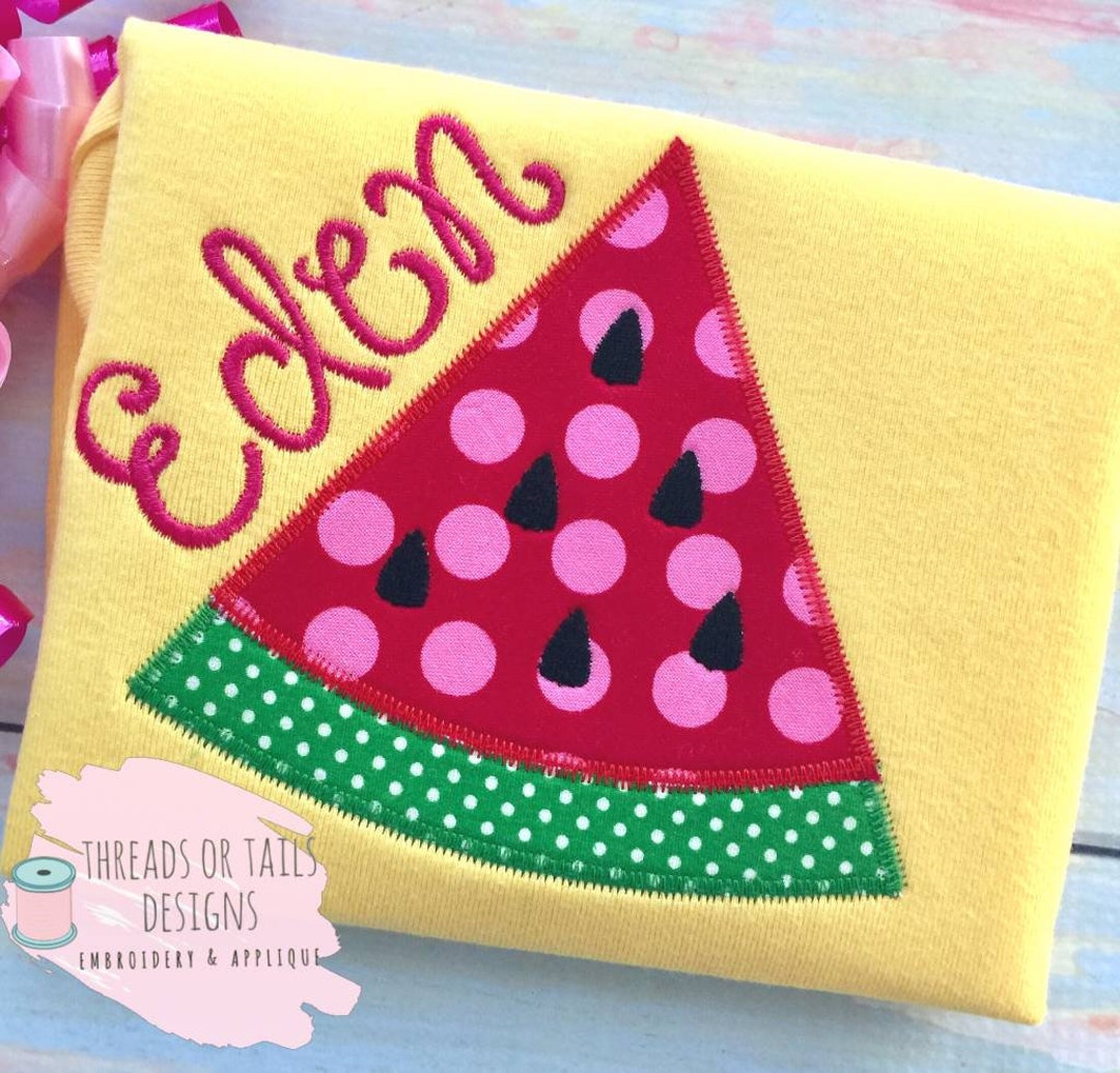 Watermelon Applique - Watermelon Applique Design - Watermelon ...