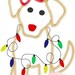 Christmas Dog Applique - Christmas Dog ZZ Applique Design - Dog ...