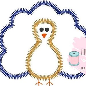 Zig Zag Turkey Applique - Turkey Design - Turkey Applique ...