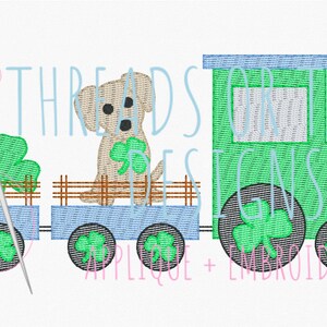 St. Patrick's Day Train Sketch Design - St. Patrick's Day Sketch ...