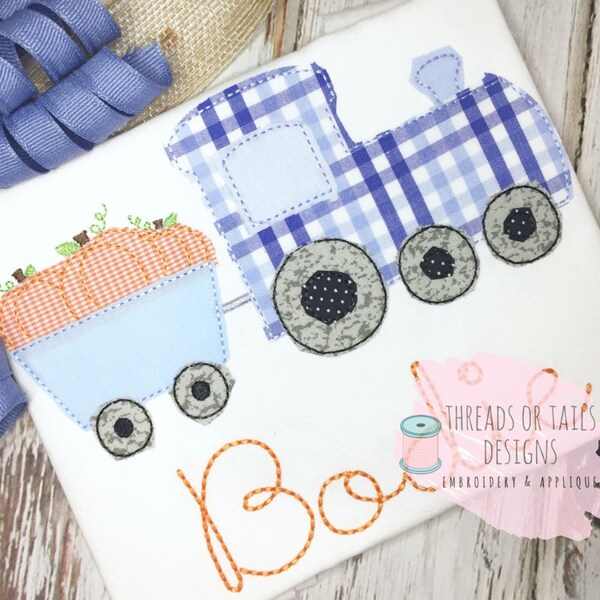 Train Applique - Etsy