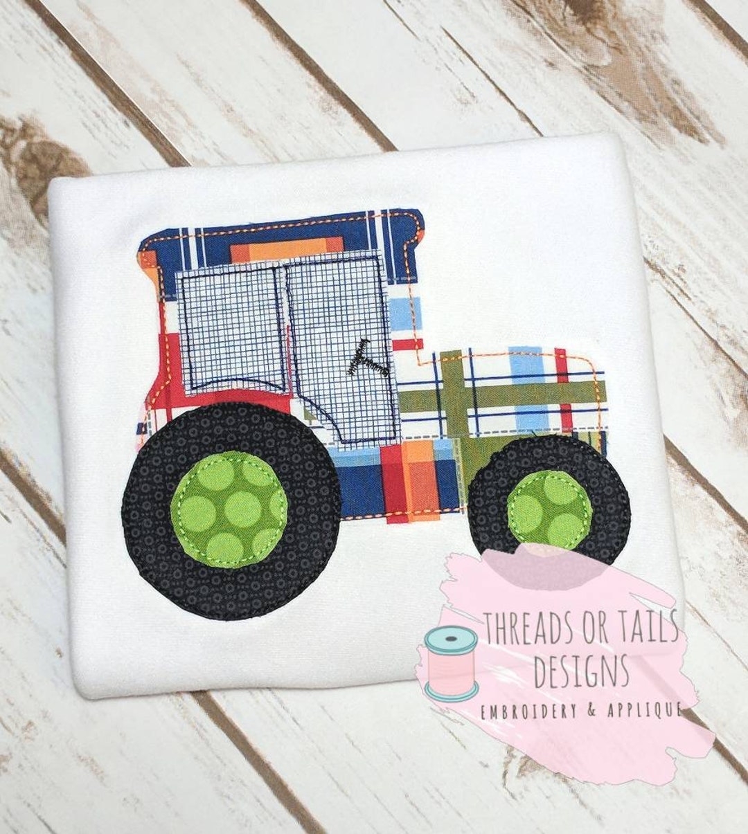 Tractor Applique - Tractor Applique Design - Tractor Design - Tractor ...