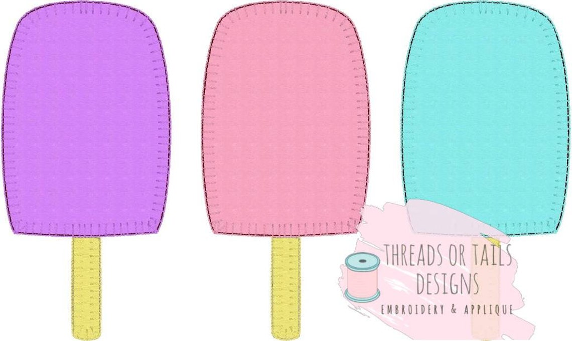 Popsicle Applique Popsicle Applique Design Popsicle Design | Etsy