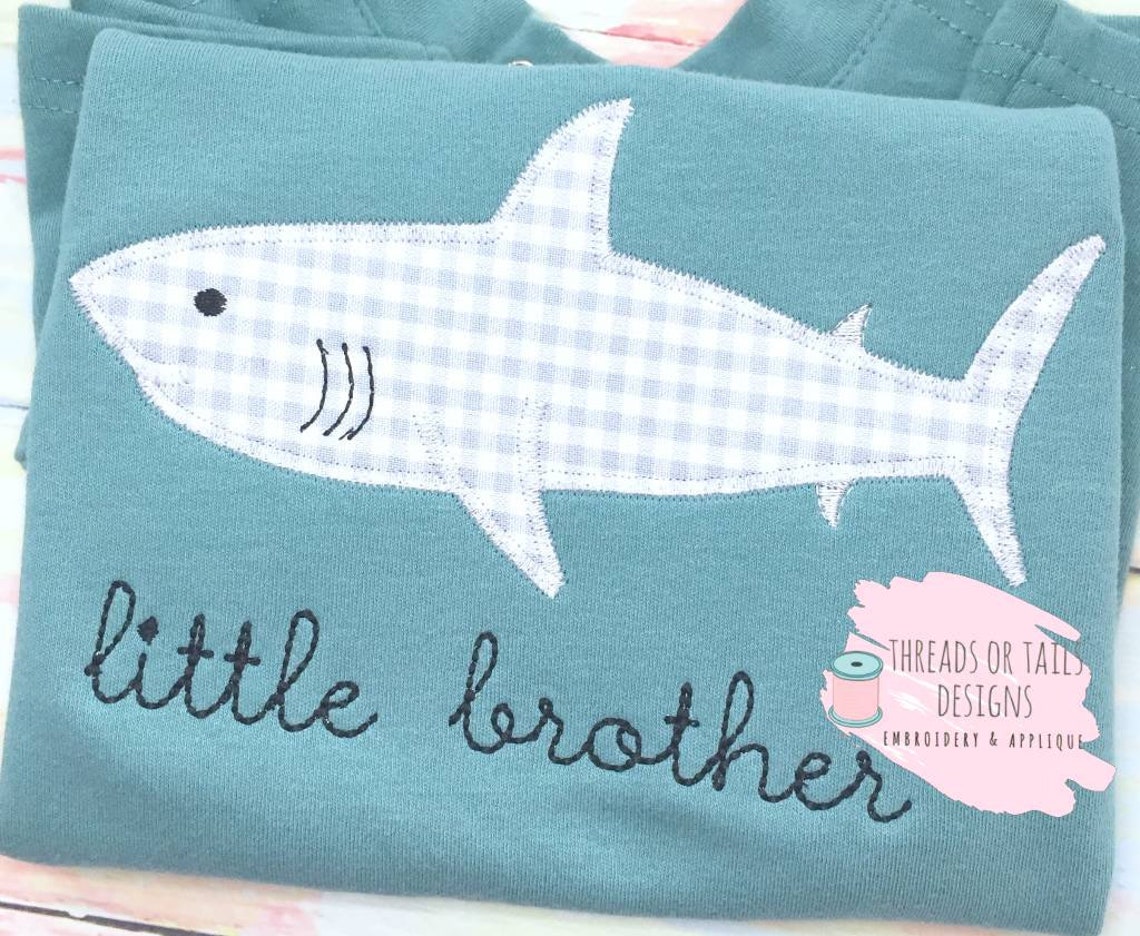 Shark Applique - Shark Applique Design - Shark ZZ Applique - Shark Zig ...