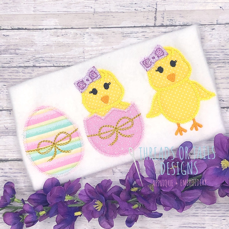 Chick Applique - Etsy