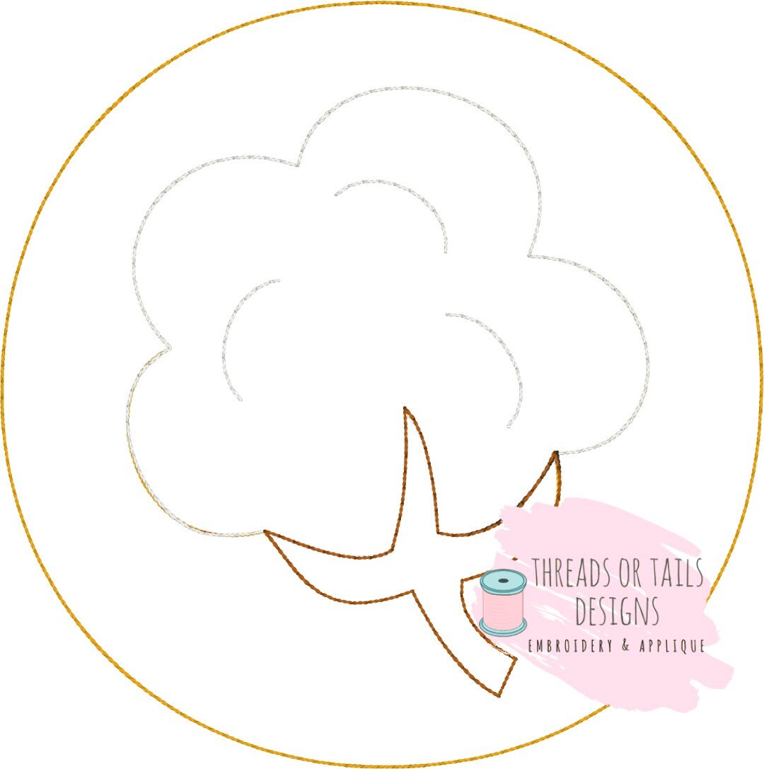 Cotton Circle Patch Applique - Cotton Applique Design - Cotton Design ...