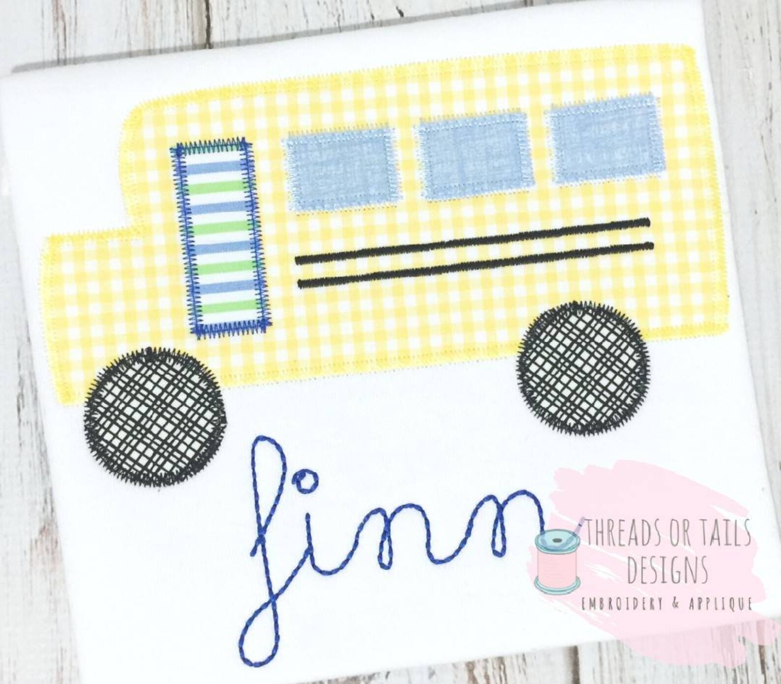 School Bus Applique Back to School Applique Design School | Etsy