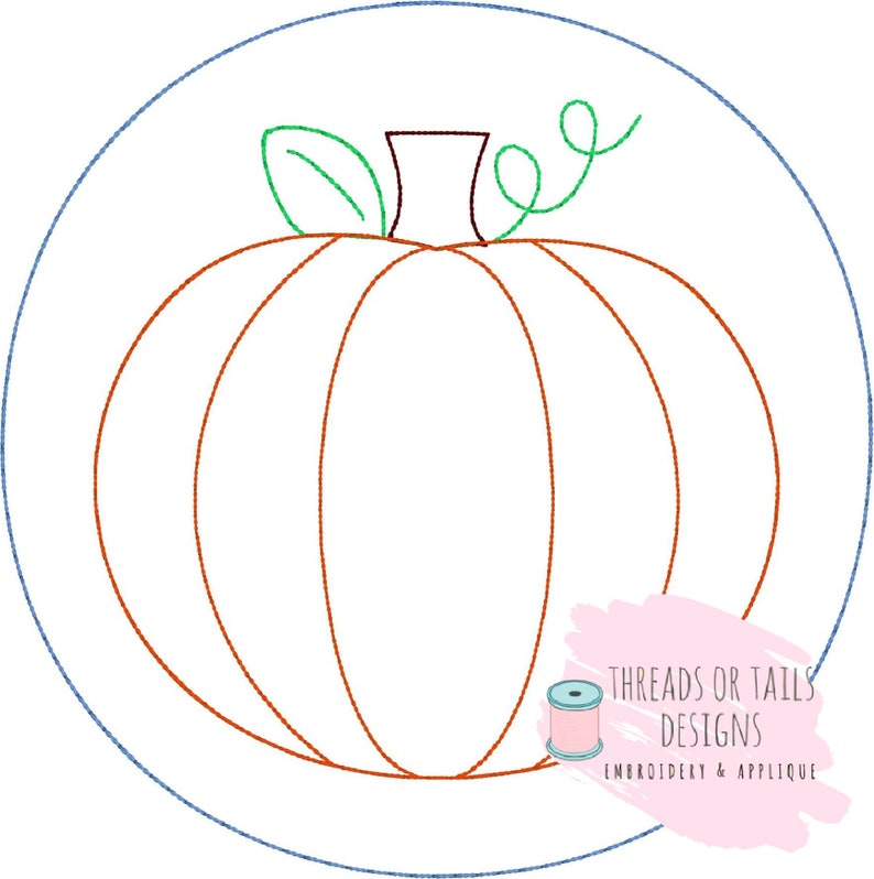 Pumpkin Circle Patch Applique - Pumpkin Applique Design - Pumpkin ...