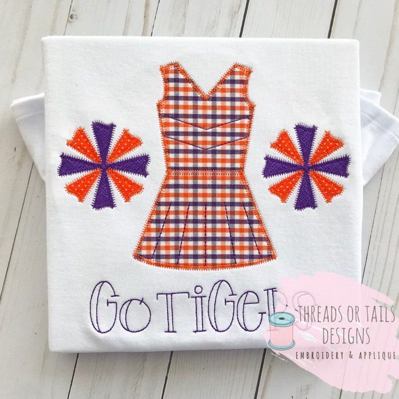 Cheerleader Applique - Etsy