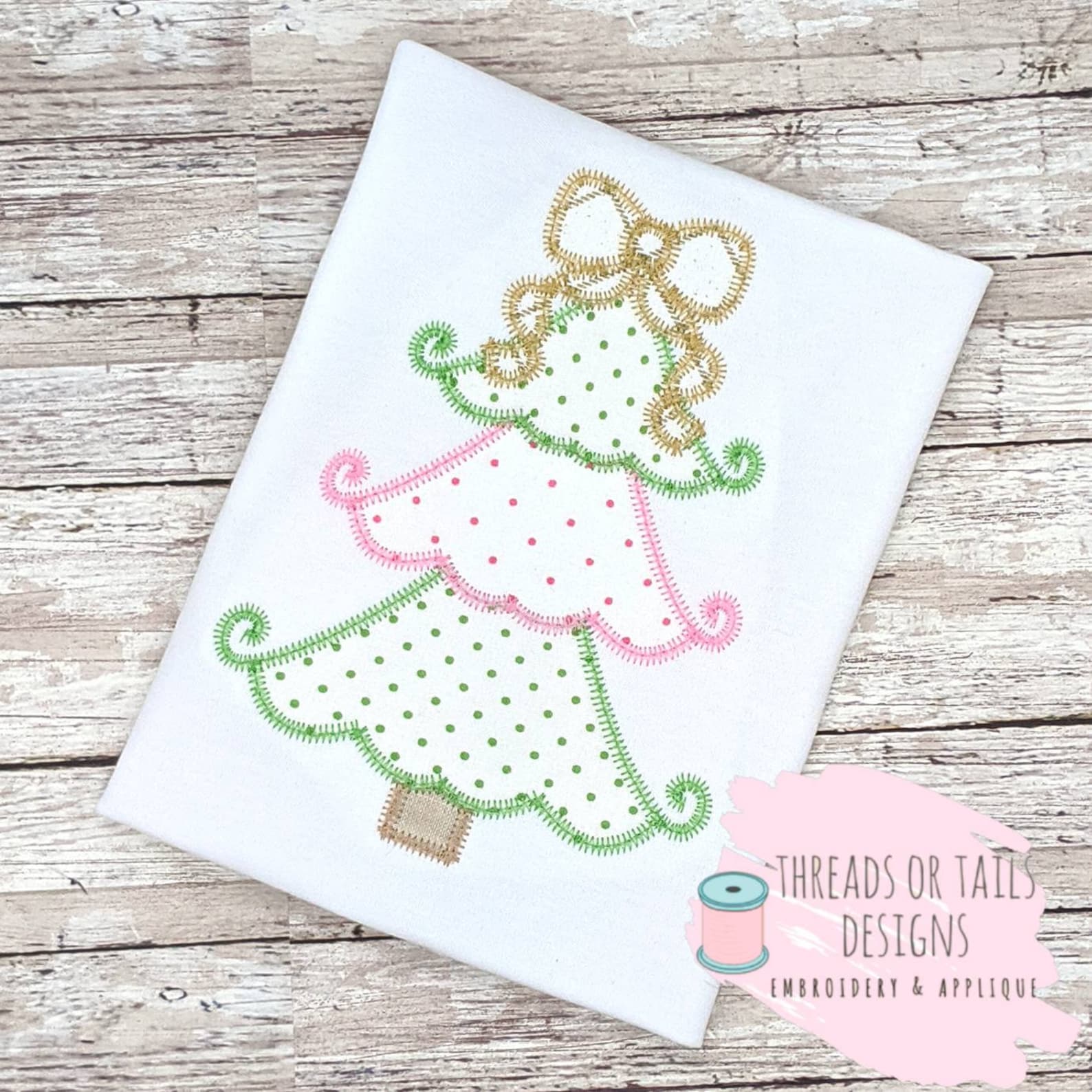 Christmas Tree Applique - Christmas Tree Applique Design - Tree Design ...