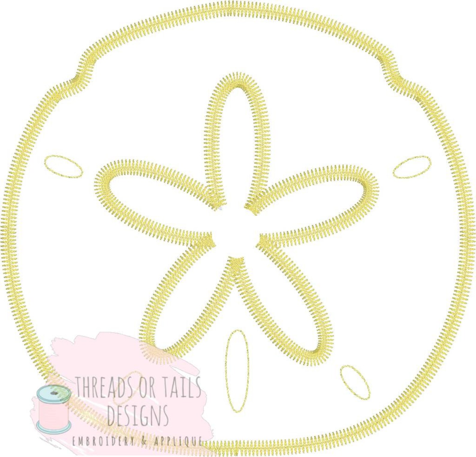 Sand Dollar Applique - Sand Dollar Applique Design - Sand Dollar ZZ ...