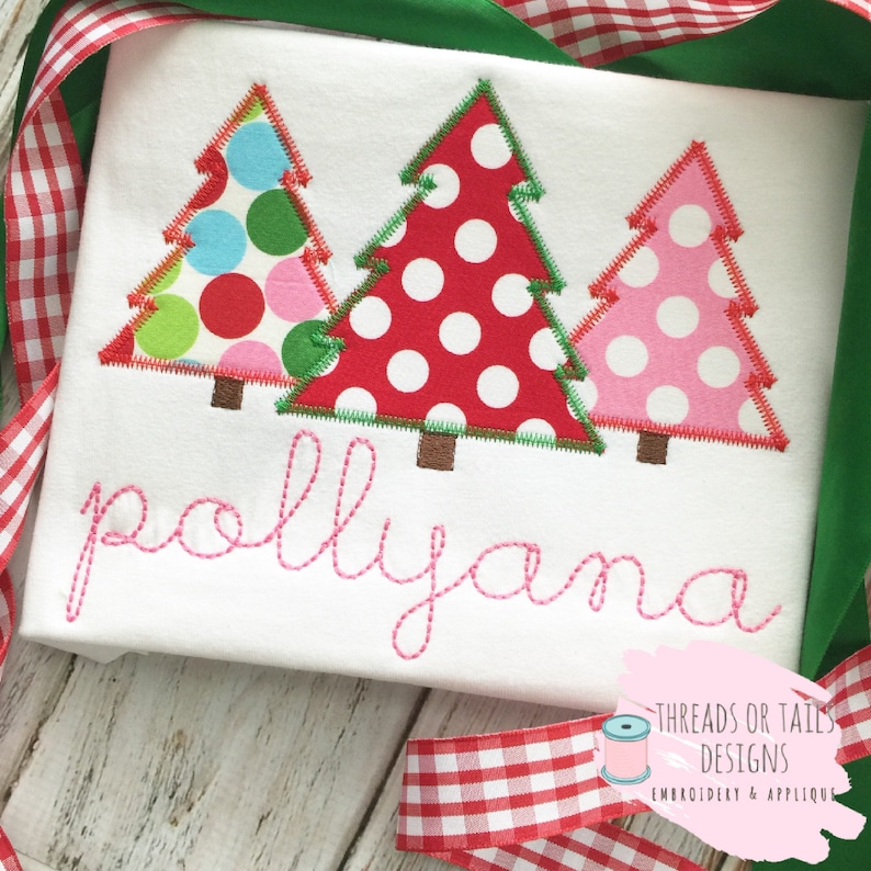Christmas Tree Applique Christmas Tree Applique Design - Etsy