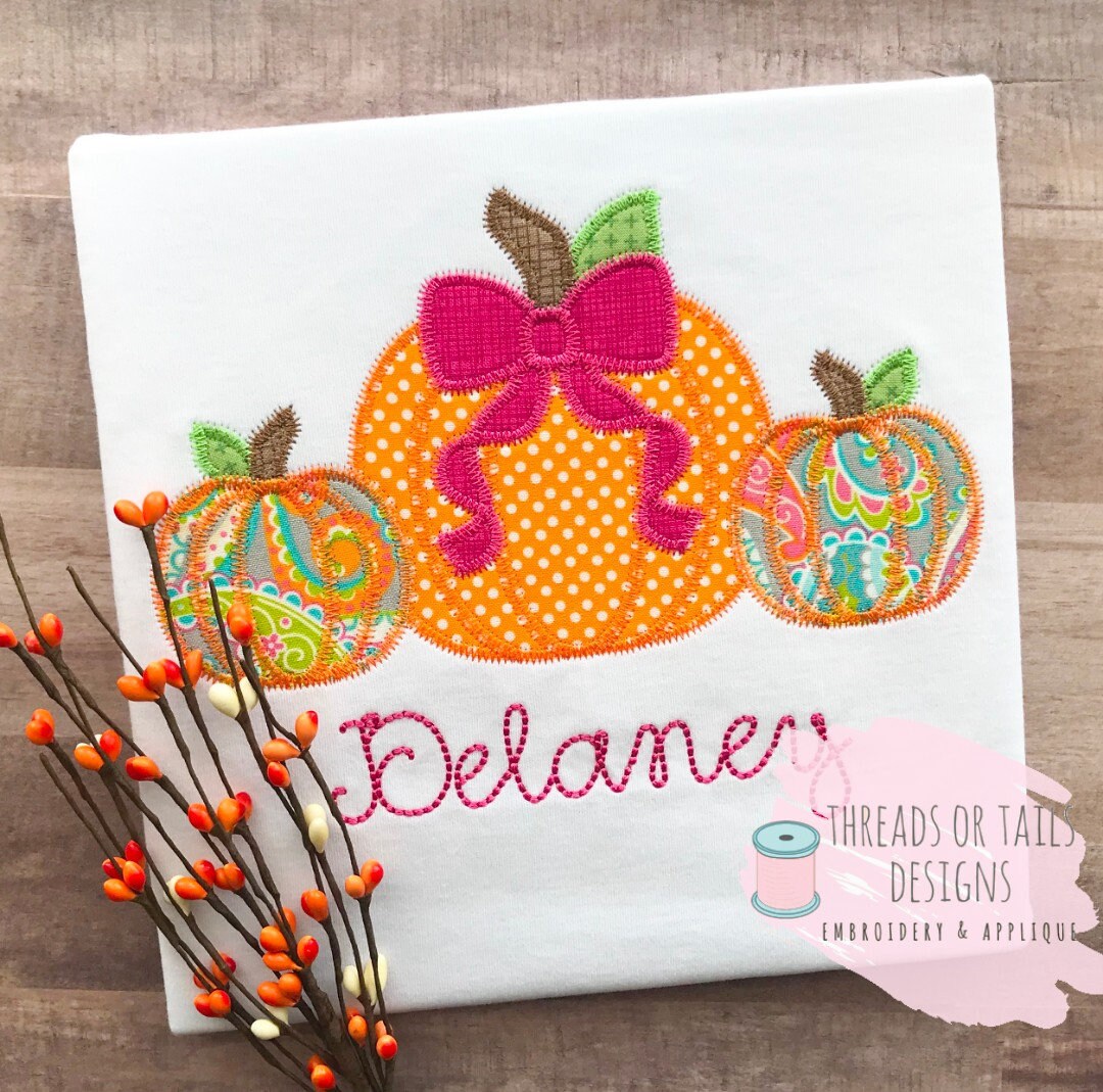 Pumpkin Applique - Pumpkin Applique Design - Pumpkin Design - Pumpkin ...