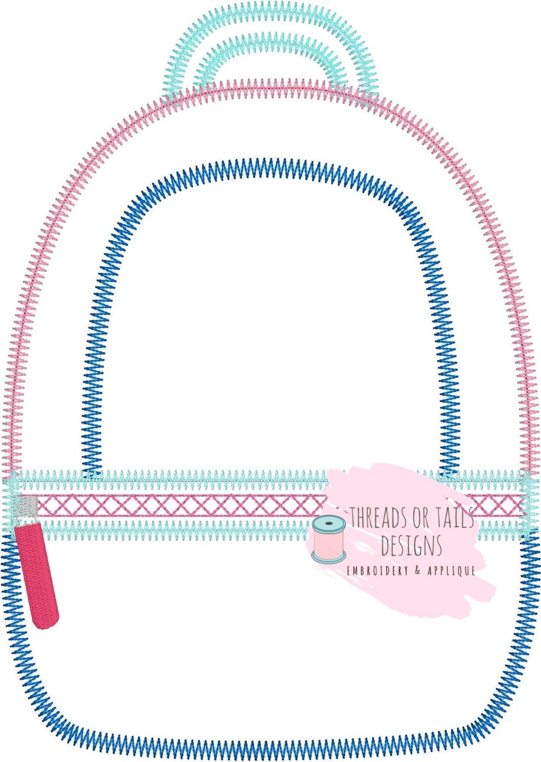 Backpack Applique Back to School Applique Design Backpack - Etsy