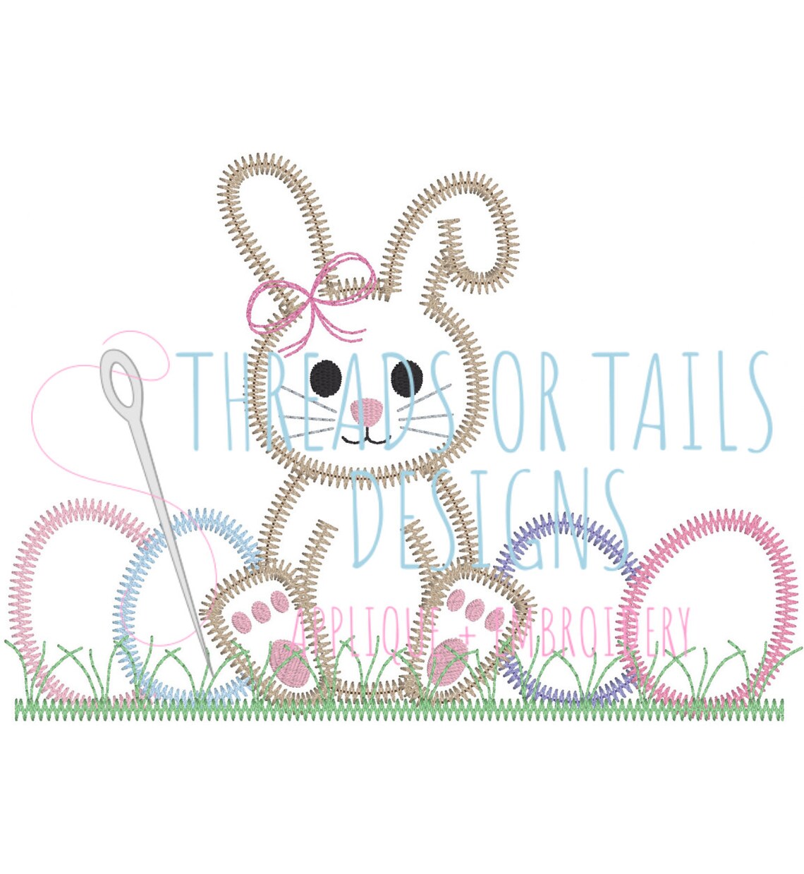 Easter Applique Easter Design Bunny Girl Design Bunny - Etsy