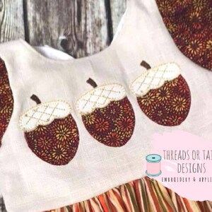 Acorn Trio Applique - Acorn Applique Design - Acorn Design - Acorn ...