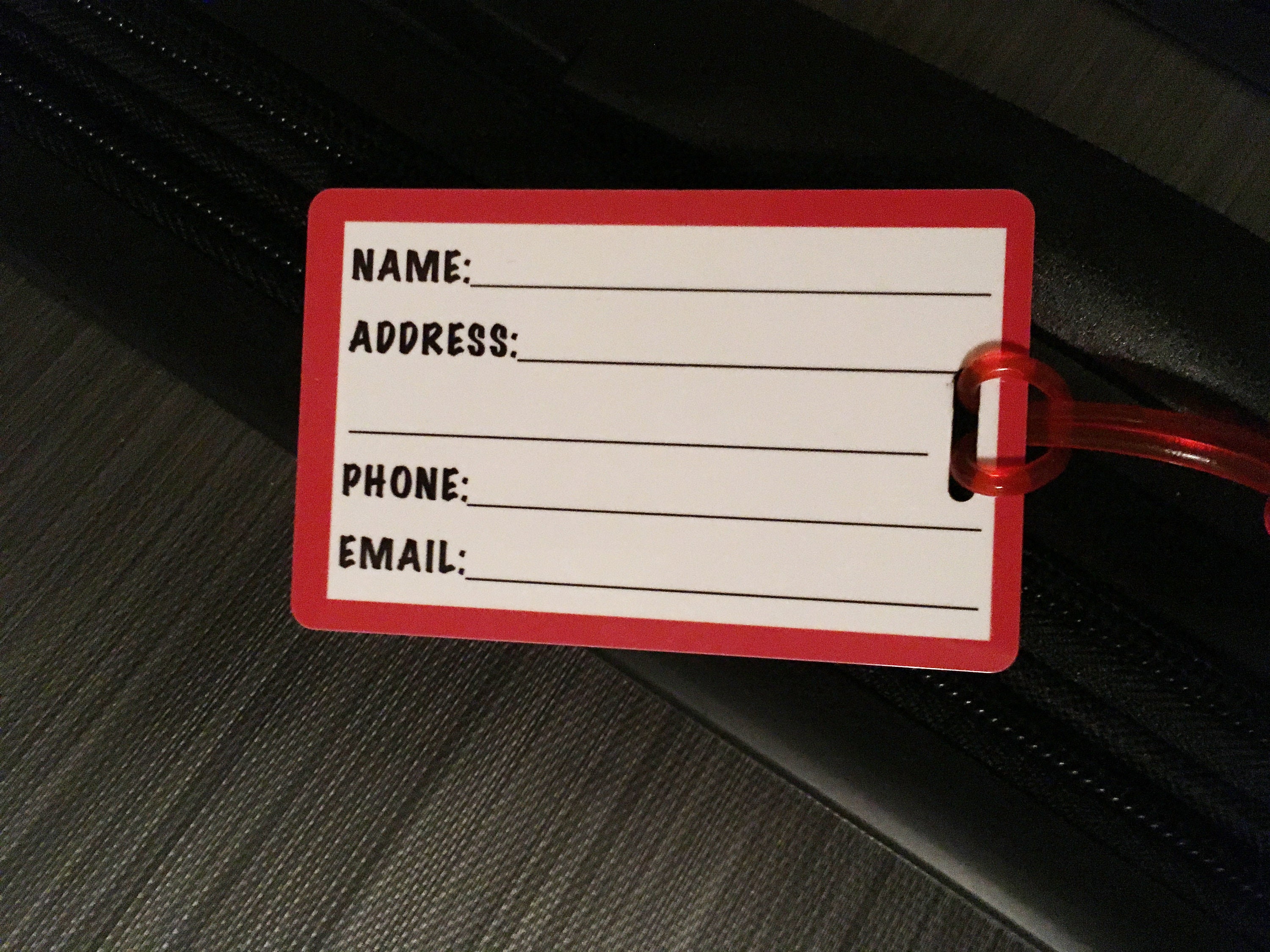 Red Card - Disney Luggage Tag - Etsy