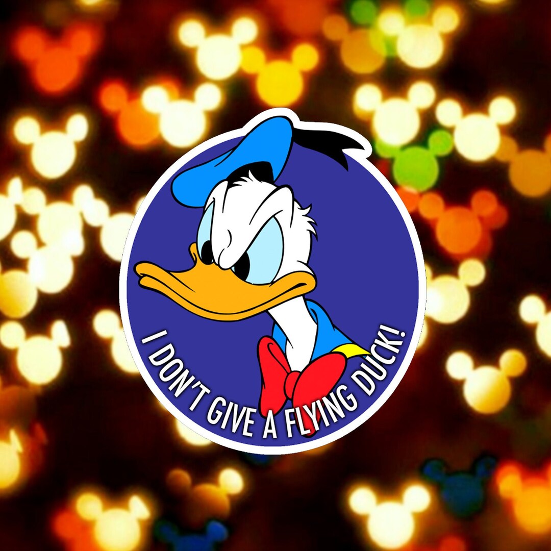 Angry Donald - Disney Inspired - 3" Round Sticker - Etsy
