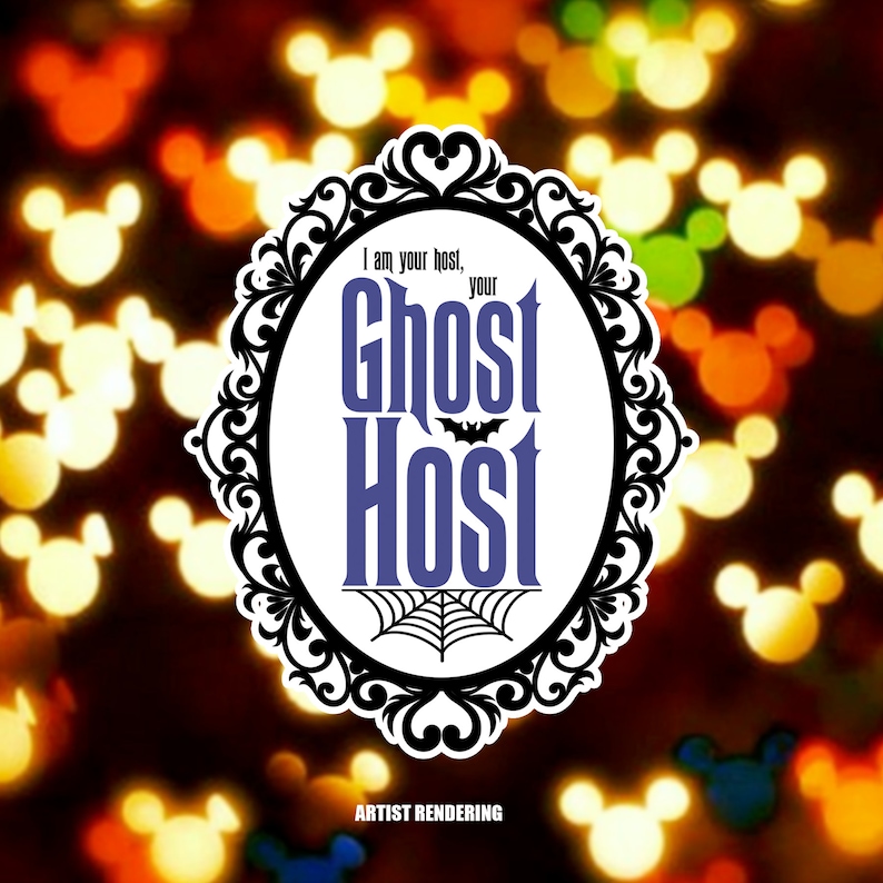 I Am Your Ghost Host 3 Sticker Haunted Mansion - Etsy