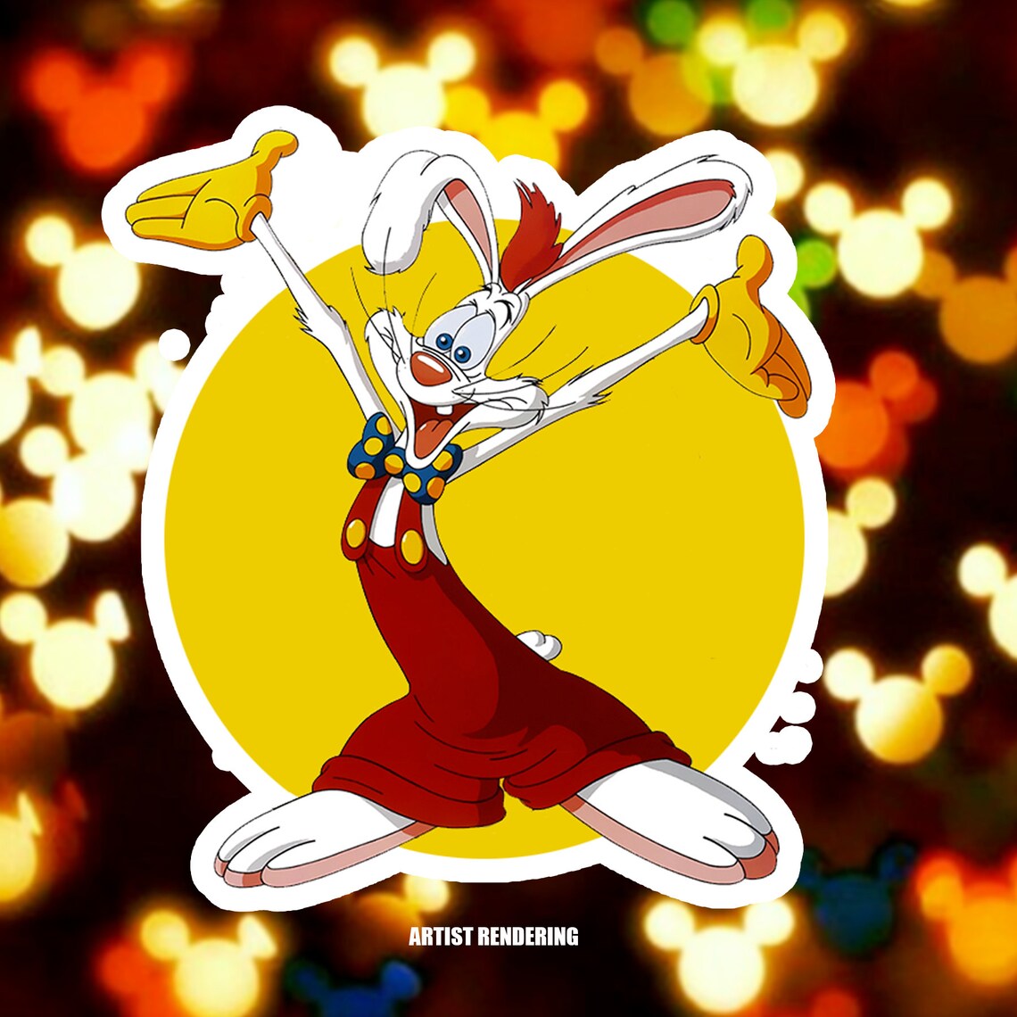Roger Rabbit Disney Inspired 3 Sticker - Etsy