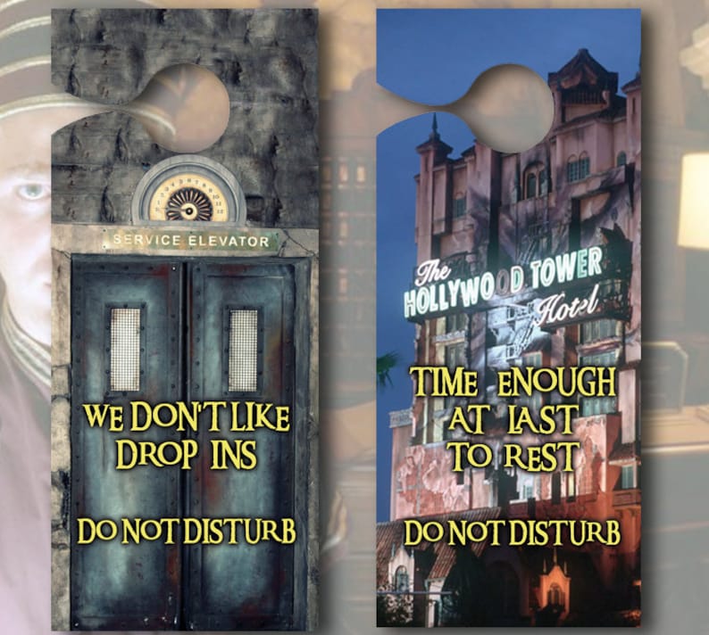 Tower of Terror Do Not Disturb Door Hanger - Etsy